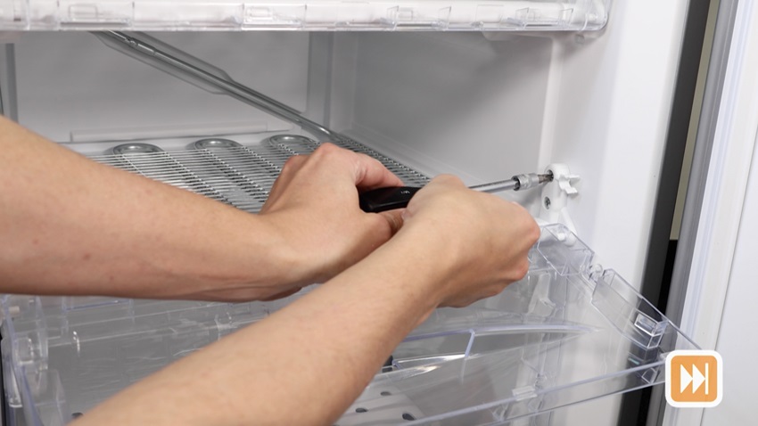 How to Replace a Fridge Freezer Flap Hinge - Indesit