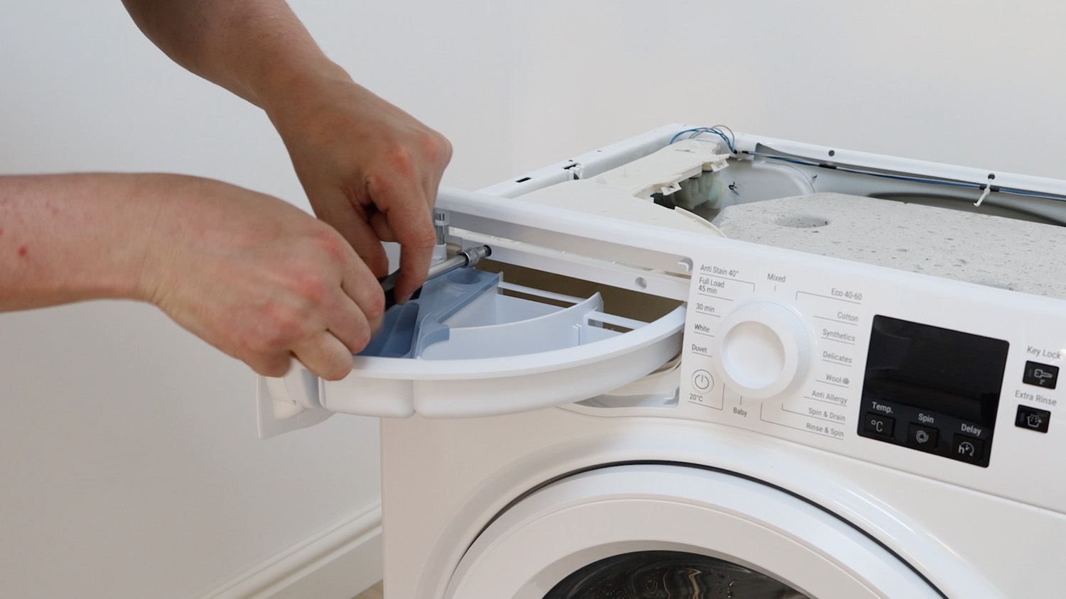 How to Replace a Washing Machine Dispenser Drawer Hopper - Hotpoint