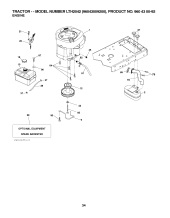 Husqvarna LTH2042 96043009200 Ride On Mower Spares Parts