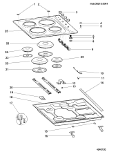Hotpoint E604X (03287090000) Cooker & Hob Spares & Parts