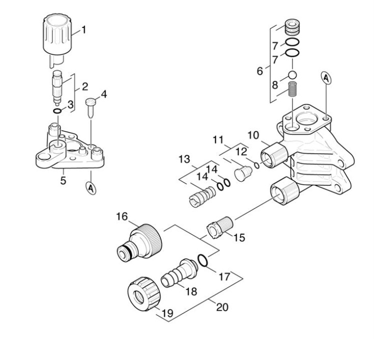 Karcher K620M PLUS-JUB EU (1.973-865.0) Pressure Washer Chemistry Spare ...