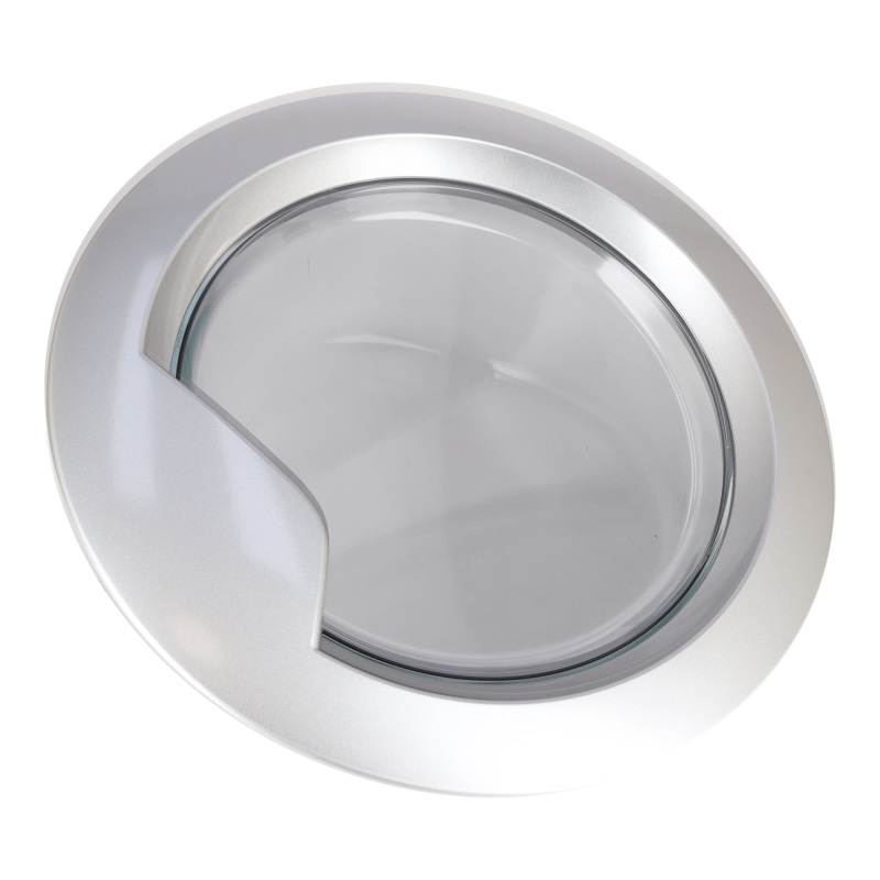 Indesit Washing Machine Silver Door Frame And Glass - Part Number C00638726