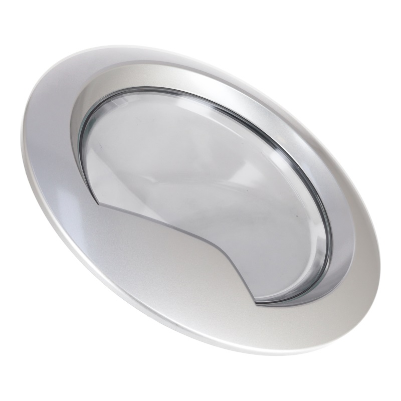 Indesit Washing Machine Silver Door Frame And Glass - Part Number C00638726