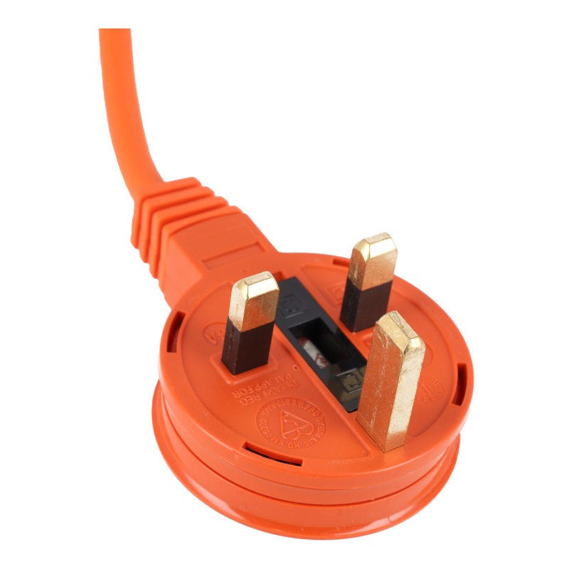 Flymo Lawnmower Extension Cable Mains Lead & Plug 12M - Part Number ...