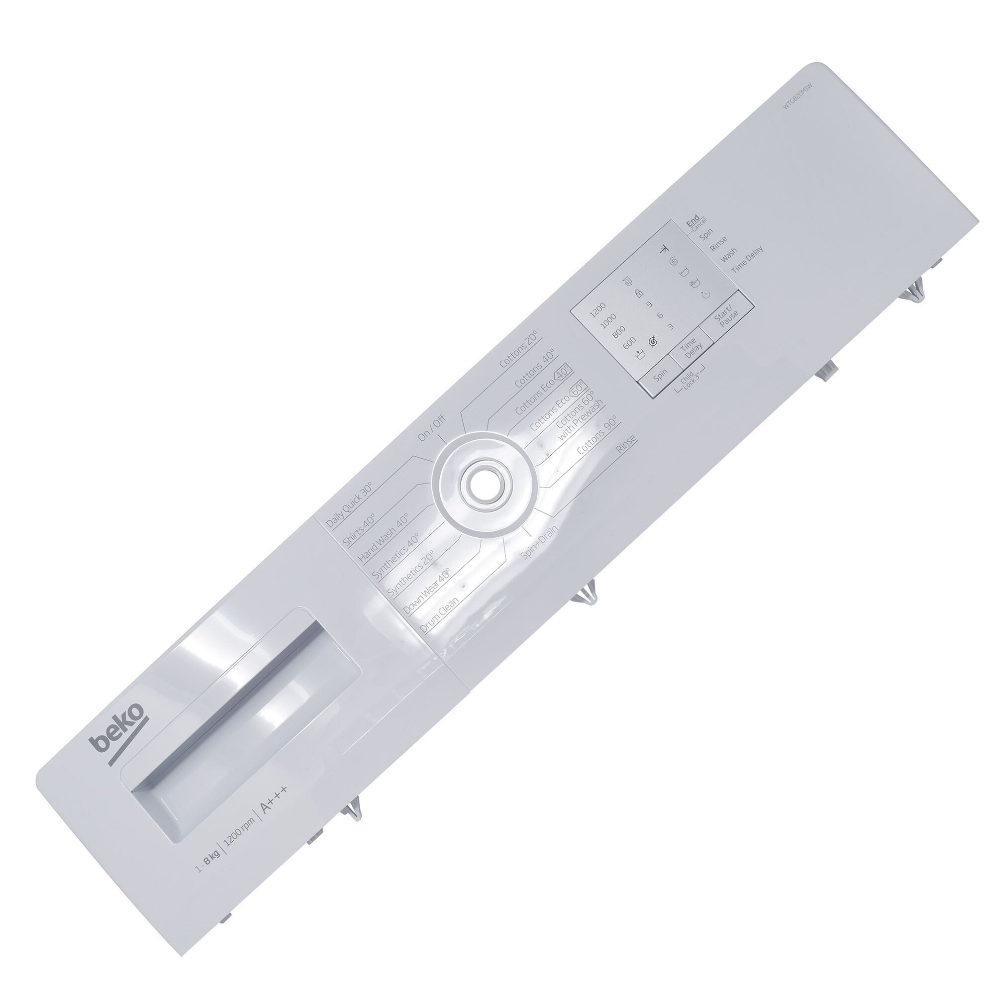 Beko Washing Machine Control Fascia Panel - Part Number C00876281